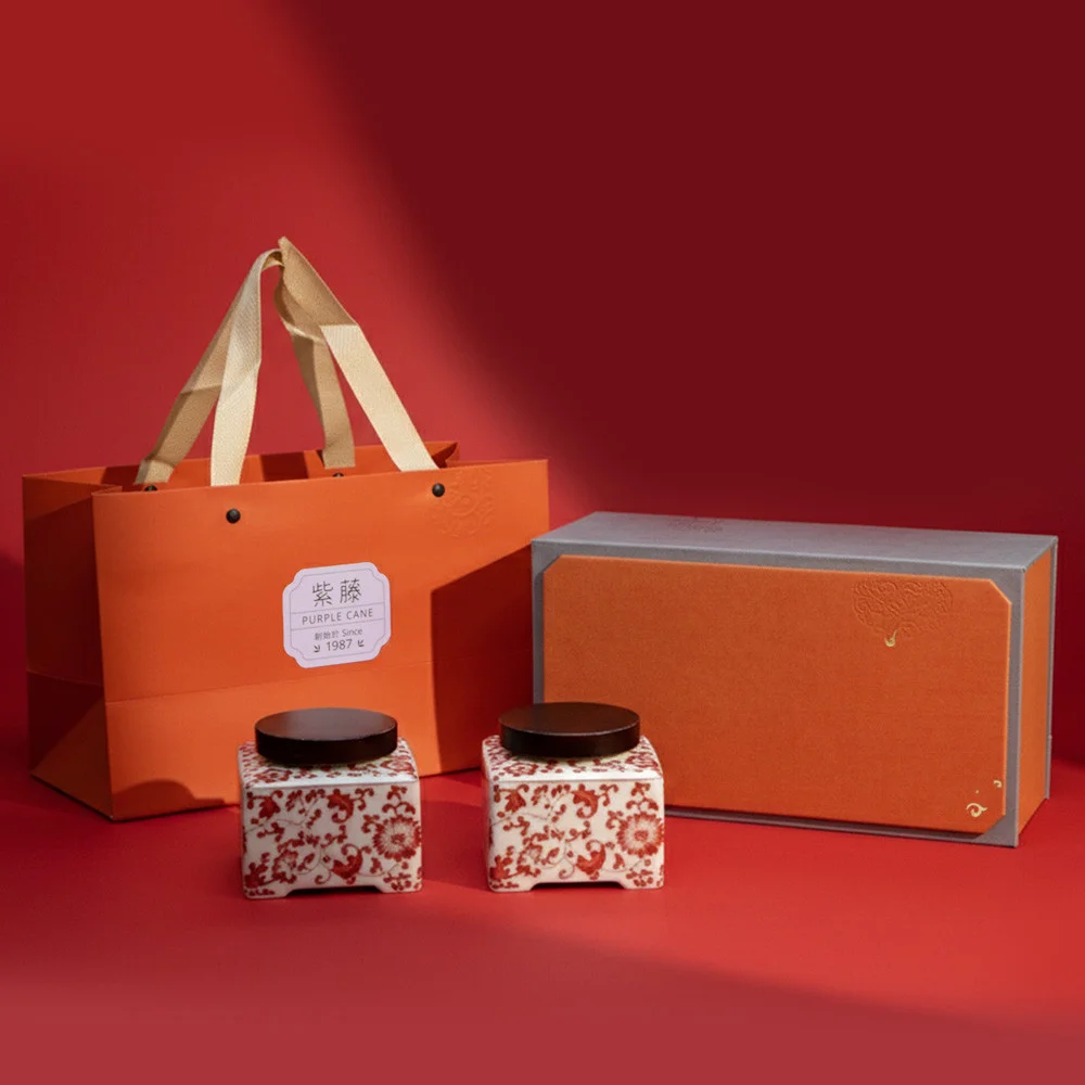 [SIP OF BLESSING] SPECIAL SELECTED PUER TEA PORCELAIN TEA CANISTERS CNY ...